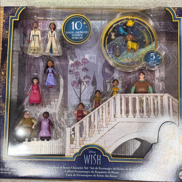 Disney | Toys | Disney Wish Character Set Purple Pink Blue Gold | Poshmark